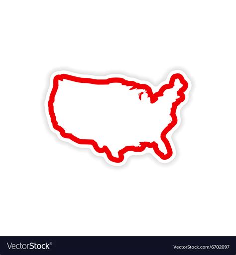 Стикер карта клей