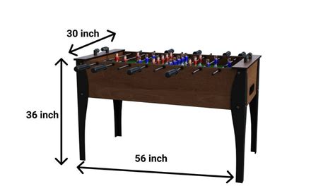 What Is Standard Size Foosball Table Free Word Template