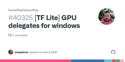 Tf Lite Gpu Delegates For Windows Issue Tensorflow Tensorflow Github