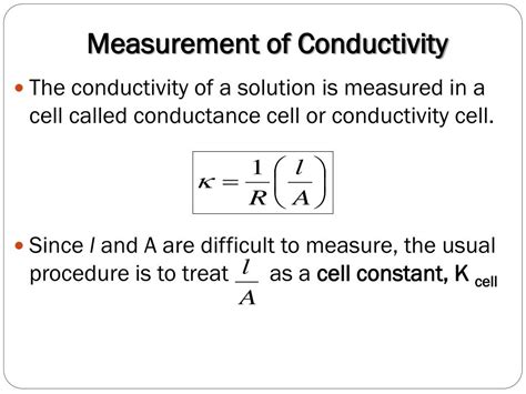 PPT ELECTROLYTE CONDUCTANCE PowerPoint Presentation Free Download ID 5407668