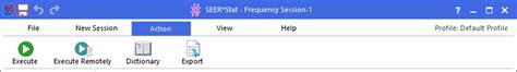 seer stat navigation controls — seer stat help system