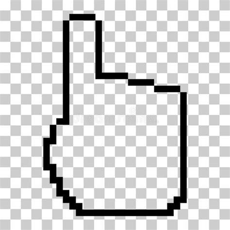 Mouse Cursor Pixel Icon Web Click Symbol Computer Pointer Vector