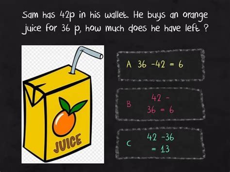 Problem Solving Addition And Subtraction Quiz
