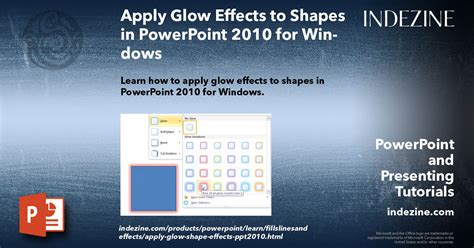 Apply Glow Effects To Shapes In PowerPoint 2010 For Windows