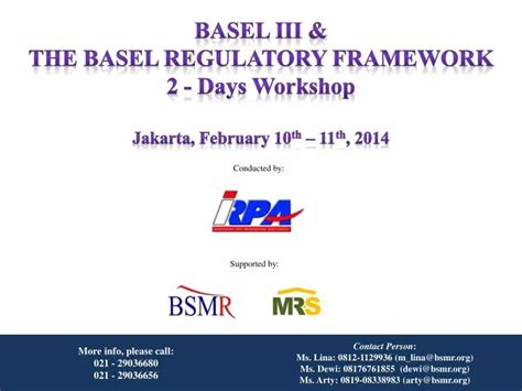 Ppt Basel Iii And The Basel Regulatory Framework 2 Days Workshop Powerpoint Presentation Id