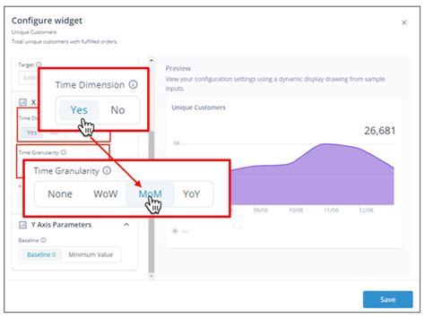 Edit Analytics Widgets
