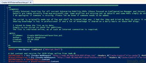 friday fun automatically add bookmarks for all current enterprise mobility mvp blogs using