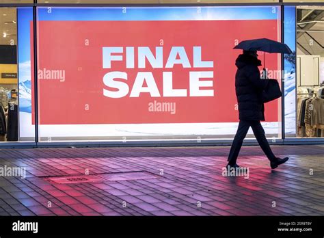 Final Sale Clothing Department Stores On Schadowstrasse Large Poster