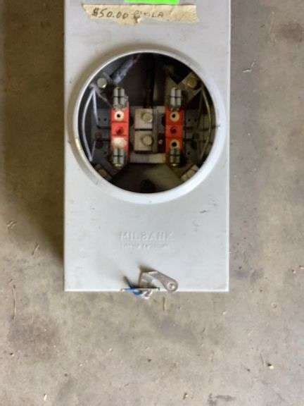 Meter Base With Riser Lawler Auction Company