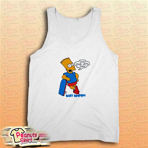 Get It Now Cool Your Jets Man Bart Simpson Tank Top