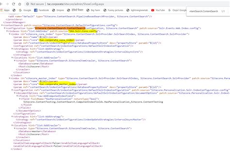 SXA Solr Core Master And Web Index Name Patch Config