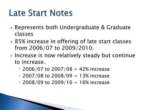 Ppt Late Start Classes Powerpoint Presentation Free Download Id
