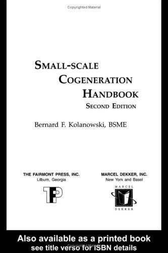 Ebook Small Scale Cogeneration Ebook Second Edition 2nd Edition Pdf Instant Download
