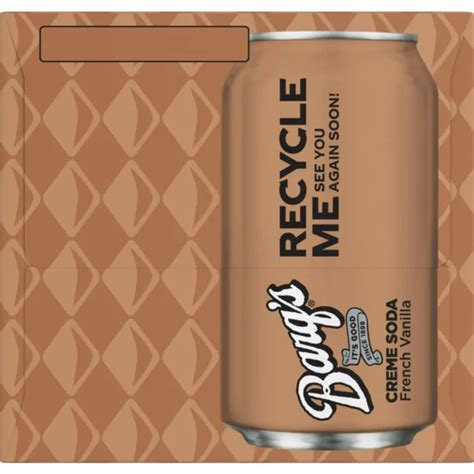 Barqs French Vanilla Cream Soda Pop 355ml American Soda