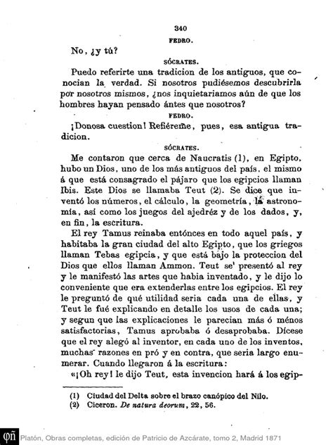 Teut Fragmento PlatÓn Pdf Antiguo Egipto Sócrates