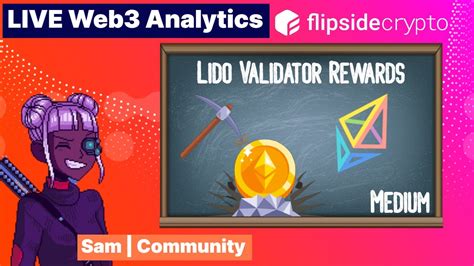 Blockchain SQL Training Lido Validator Rewards YouTube