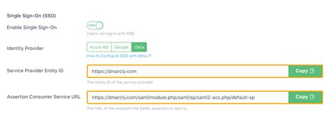 How To Configure Single Sign On Sso With Okta Dmarcly