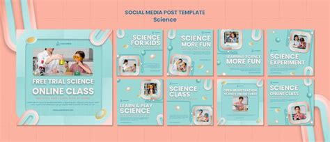 Premium Psd Science Class Social Media Post