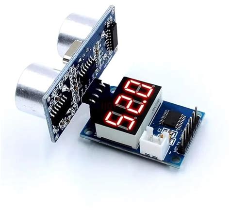 hc sr04 ultrasonic sensor and hc sr04 measuring distance sensor led display module for arduino