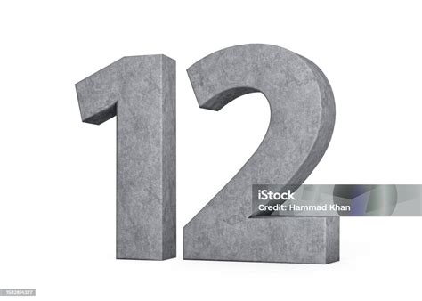 3d 콘크리트 번호 12 12 숫자는 흰색 배경에 회색 콘크리트 돌로 만든 3d 그림 숫자에 대한 스톡 사진 및 기타 이미지 숫자 시멘트 0명 Istock