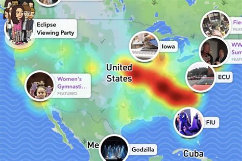 Snap Map Shows The Path Of The Eclipse X R MapPorn