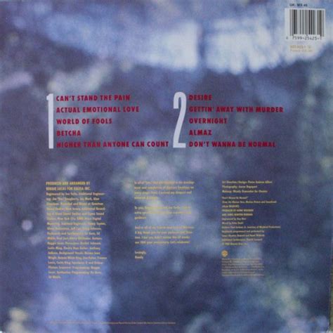 Randy Crawford ‎ Abstract Emotions 1986 Lp
