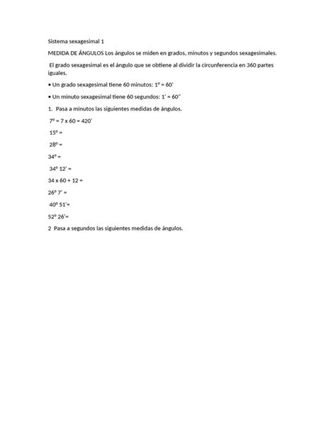 Sistema Sexagesimal 1 Pdf