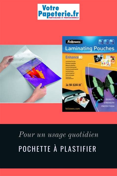 Pochette A4 à Plastifier Machine à Plastifier Fourniture Bureau