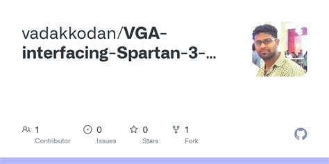 GitHub Vadakkodan VGA Interfacing Spartan FPGA