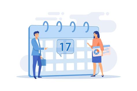 Premium Vector Project Deadline Date Planning Workflow Organization