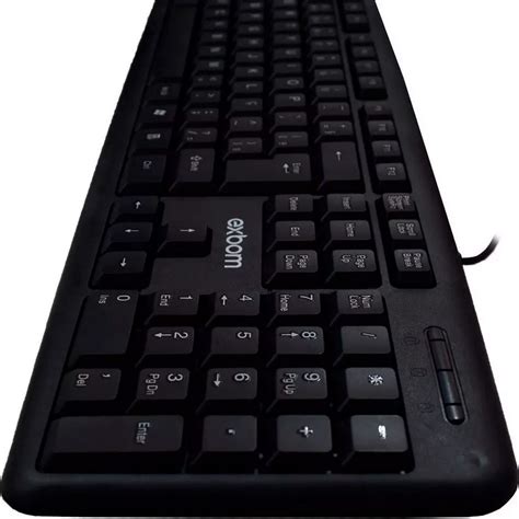 Teclado Usb Standard Abnt2 Padrão Brasileiro Exbom Bk 102 Sobraltech