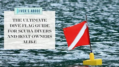 Scuba Diving Flag Boat