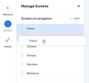 Wix Mobile Apps Customizing Your Member App S Navigation Menu Help Center Wix