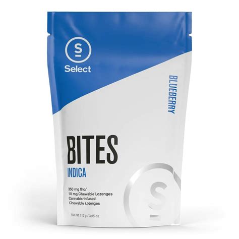 Blueberry Medical Classic Bites 10pk 350mg Indica Select