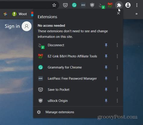How To Pin Extensions On The Chrome Toolbar