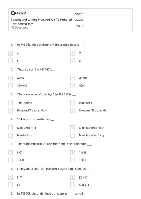 50 Multi Digit Multiplication And The Standard Algorithm Worksheets For Kindergarten On Quizizz