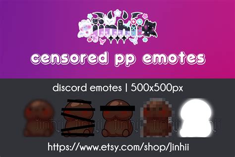Censored Pp Emote Set Etsy