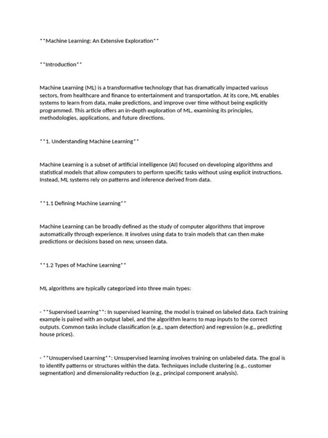 Machine Learning Introduction Pdf