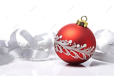 흰색 배경 위에 빨간색 계란과 리본 겨울 구슬 누끼 배경 일러스트 및 사진 무료 다운로드 Pngtree