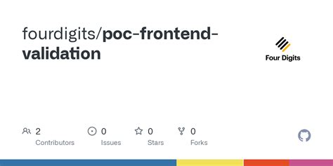 Github Fourdigitspoc Frontend Validation