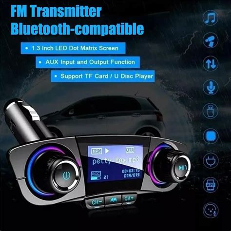 블루투스 50 Fm 송신기 및 차량용 핸즈프리 라디오 변조기 Mp3 플레이어 225w Usb 초고속 충전 어댑터 핸드폰닷컴