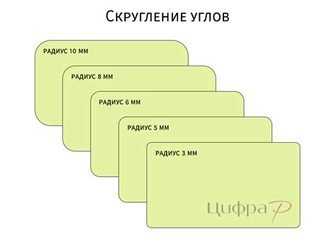 Скругление углов в полиграфии - Типография Цифра-Р