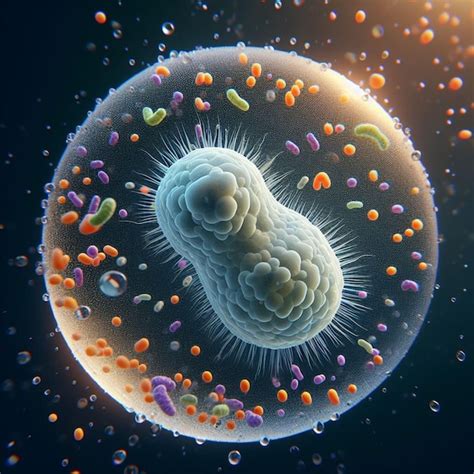 À Quoi Ressemblerait Une Amibe Dans La Nourriture Au Microscope Photo Premium