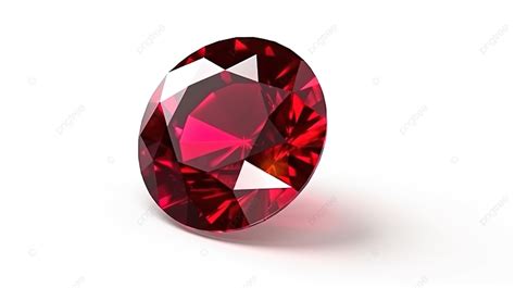 깨끗한 흰색 배경의 멋진 3d 렌더링에 있는 루비 구 레드 다이아몬드 귀중한 보석 배경 일러스트 및 사진 무료 다운로드