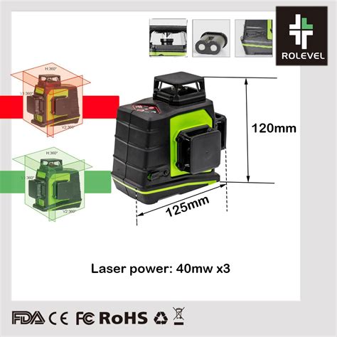 98ft Self Leveling Cross Line Power Accuracy 3mm Per 10m Lasers Laser