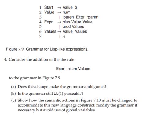 Solved Consider The Addition Of The The Ruleexpr ﻿sum