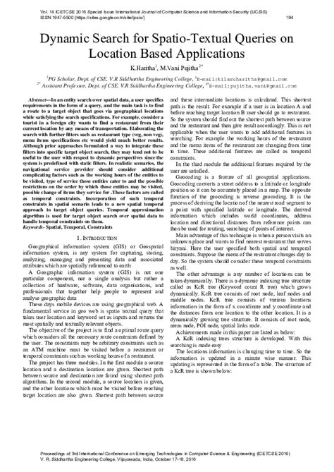 pdf dynamic search for spatio textual queries on location based