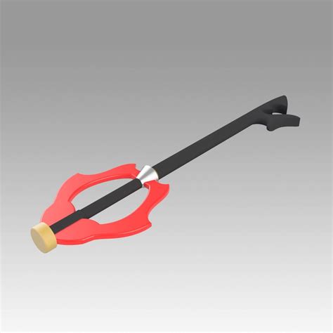 Kingdom Hearts Riku Keyblade Of Heart Key Blade 3d Model By Blackeveryday