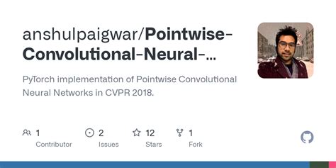 Github Anshulpaigwarpointwise Convolutional Neural Network Pytorch Implementation Of