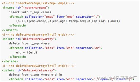 Mybatis常用动态sql标签、注意事项及使用案例总结 编程中国的博客
